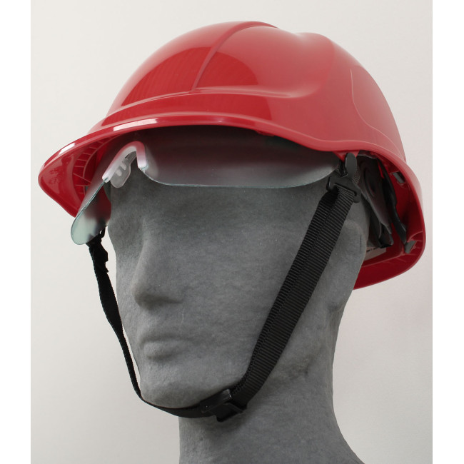 Casque endurance de chantier avec visière Rouge - Portwest