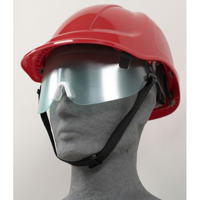 Casque endurance de chantier avec visière Rouge - Portwest