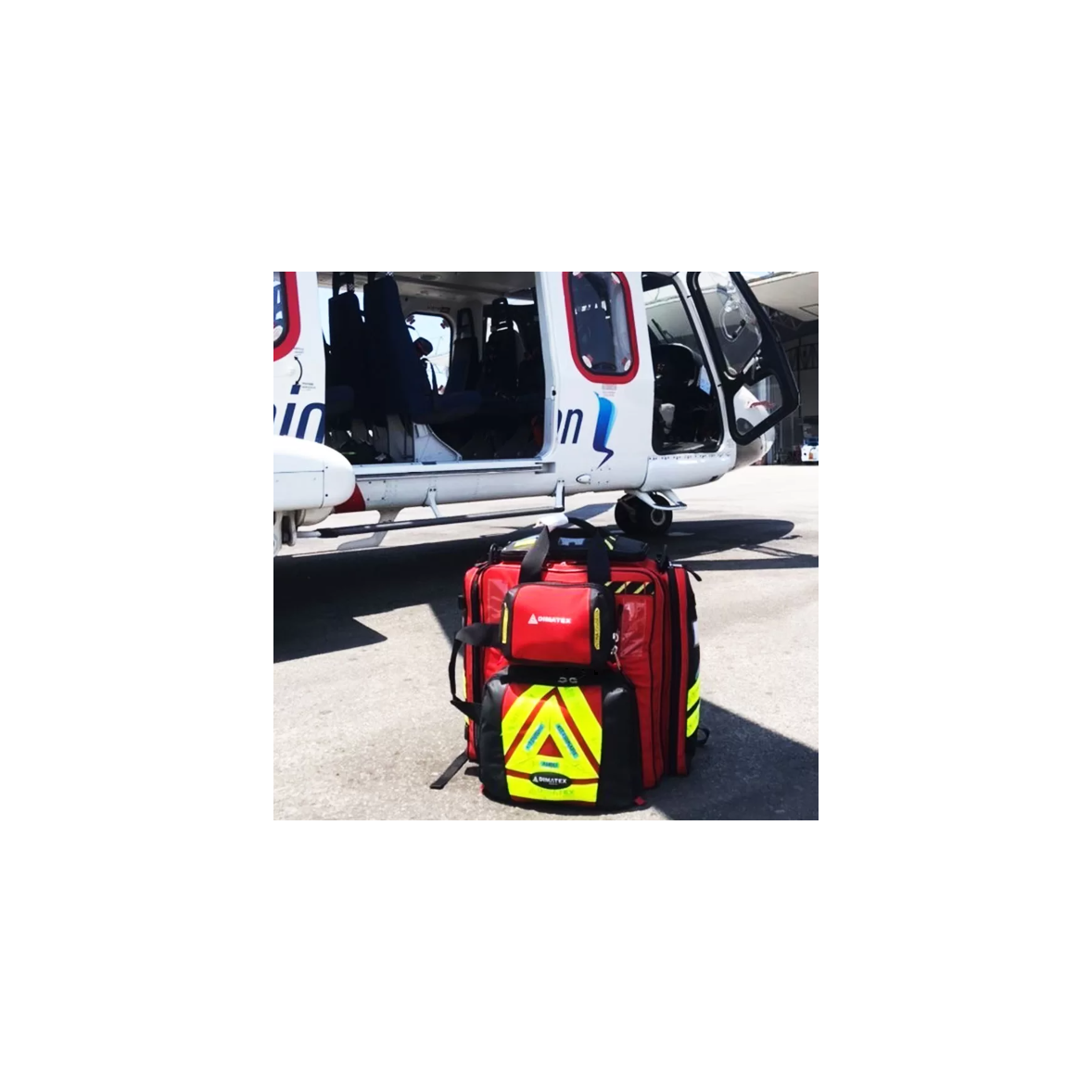 Sac de secours MATRIX rouge imperméable - Dimatex