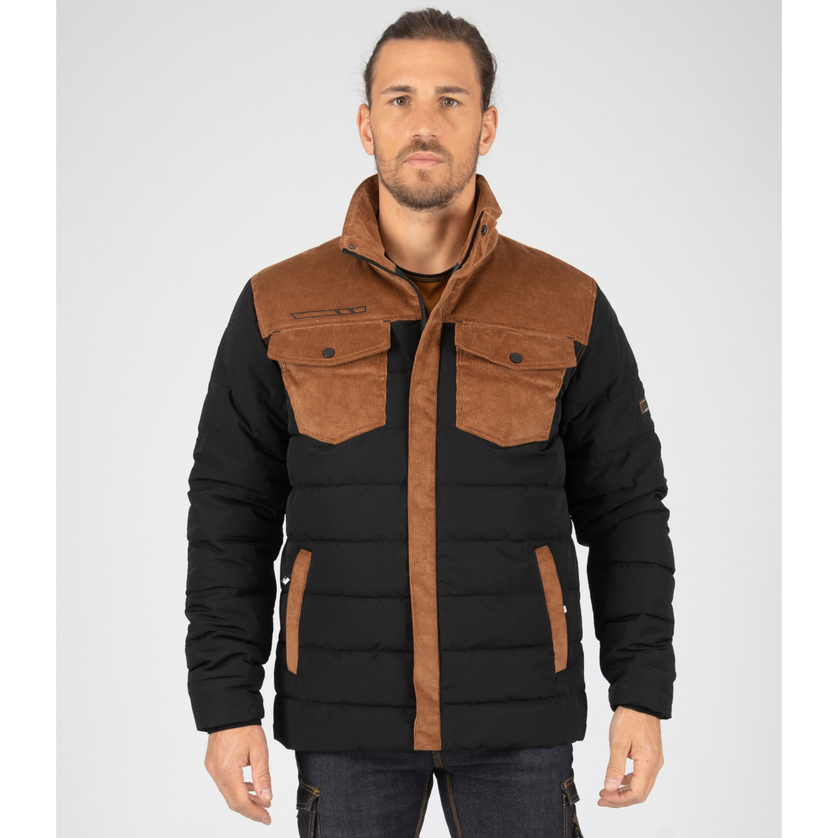 Piumino NICK nero/cammello - Nine Worths by North Ways