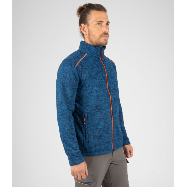 LENNY ZIP-UP VEST NAVY AND FLUORESCENT ORANGE - Nine Worths by North Ways