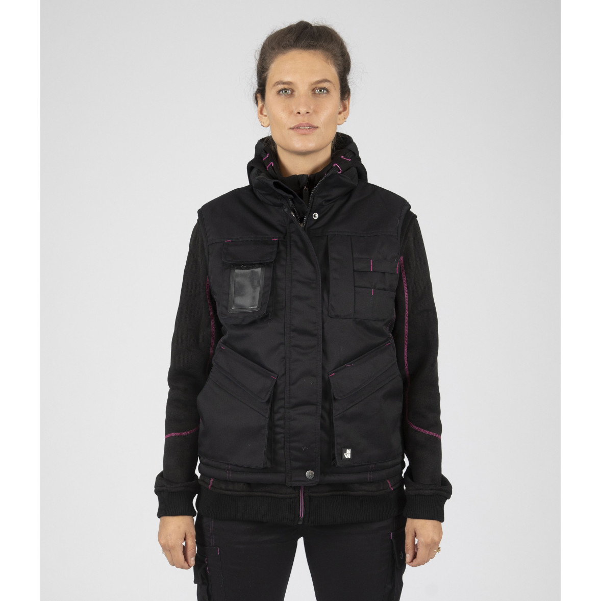 Maryse quilted sleeveless vest - Nine Worths by North Ways