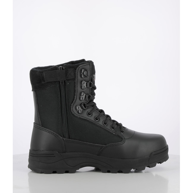 Black tactical Ranger Boots with zipper - Brandit