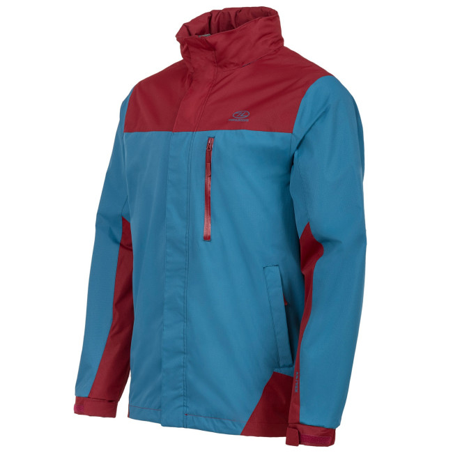 Kerrera Jacket - Petrol Blue/Burgundy - Highlander
