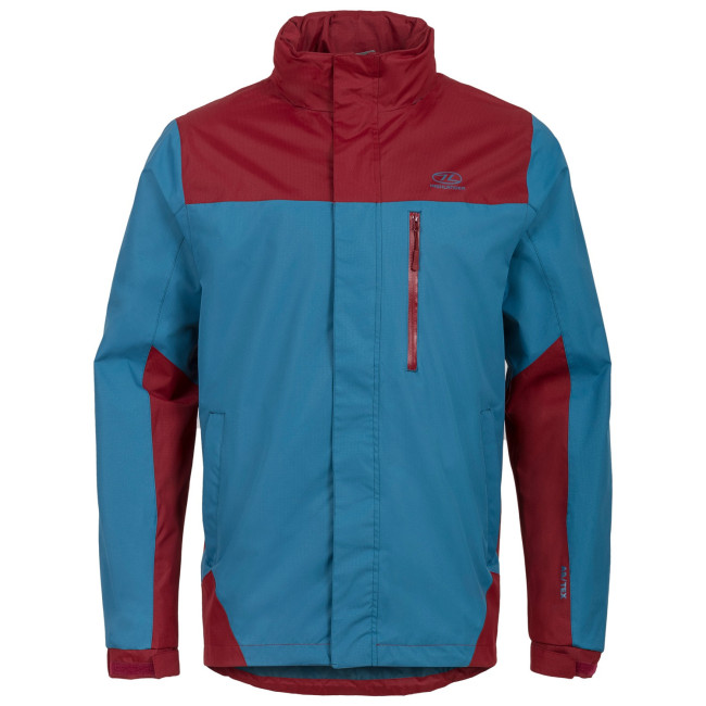 Kerrera Jacket - Petrol Blue/Burgundy - Highlander