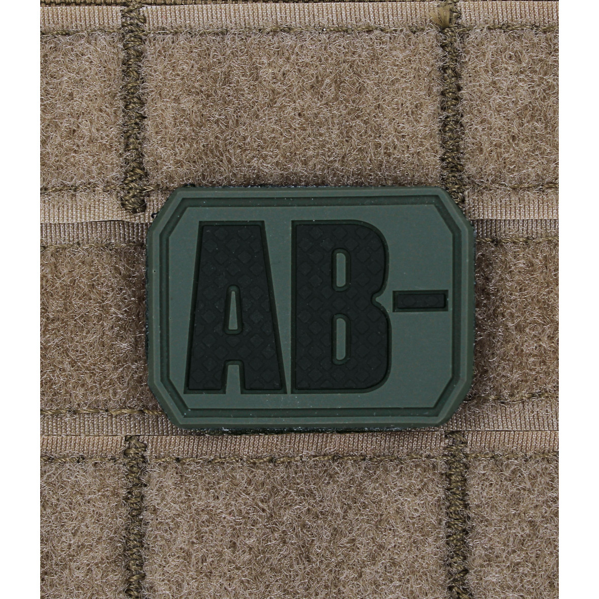 AB- blood type patch olive green by Kombat Tactical