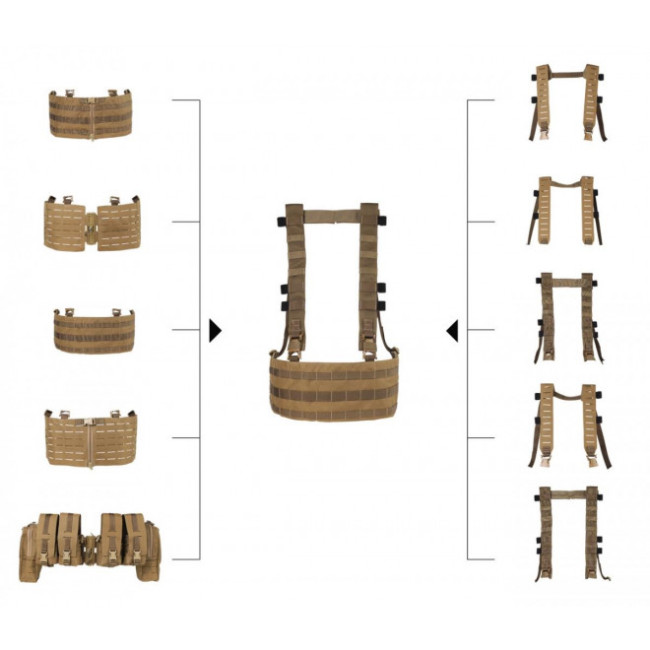 Chest Rig Split Front LT366 - Coyote - Lindnerhof