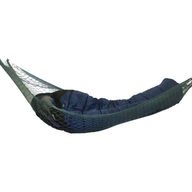 Hamaca de red nylon mesh verde OD de la marca Highlander