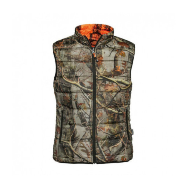 Chaleco de caza Warm reversible Ghostcamo Blaze&Black / Forest Evo - Percussion