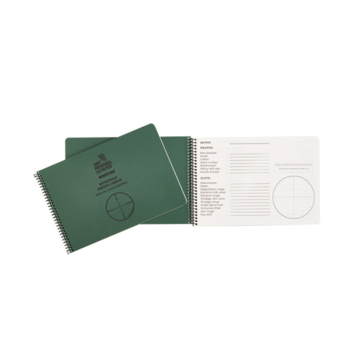 Carnet de bord tout-temps spécial sniper 148 x 210 cm vert olive ...