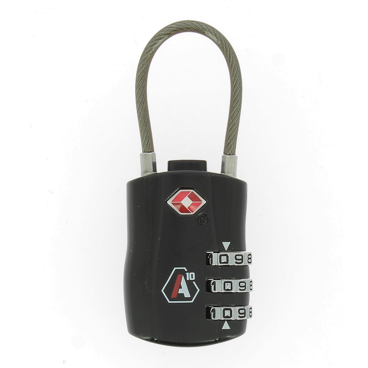 Candado con código TSA negro de 3 dígitos - A10 Equipment