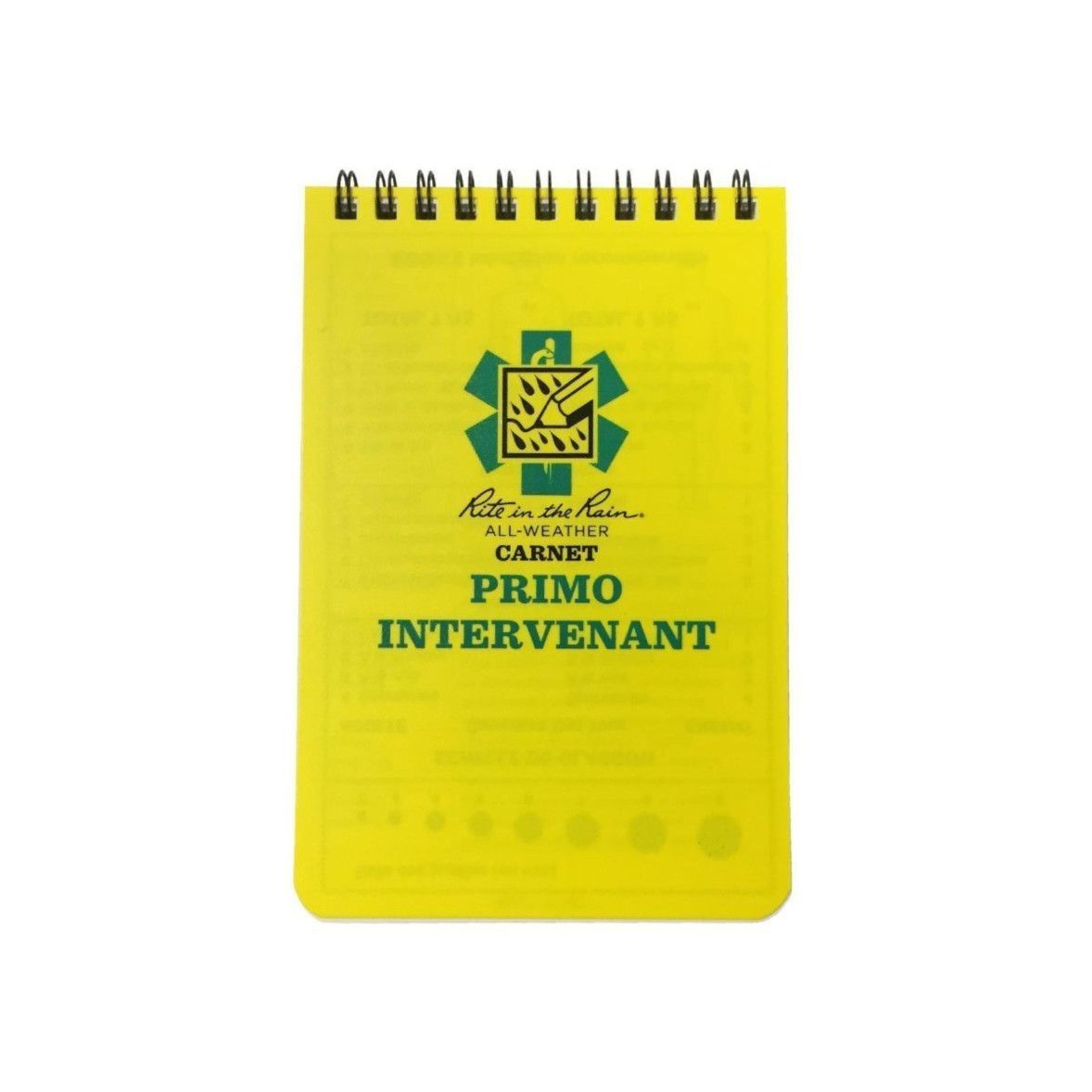 First responder first aid notepad, 4 x 6 inches, 100 pages, horizontal ...