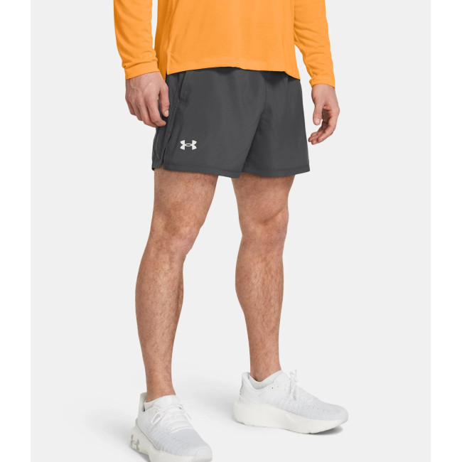 Short homme UA Launch Unlined 5' - Gris Pierre - Under Armour