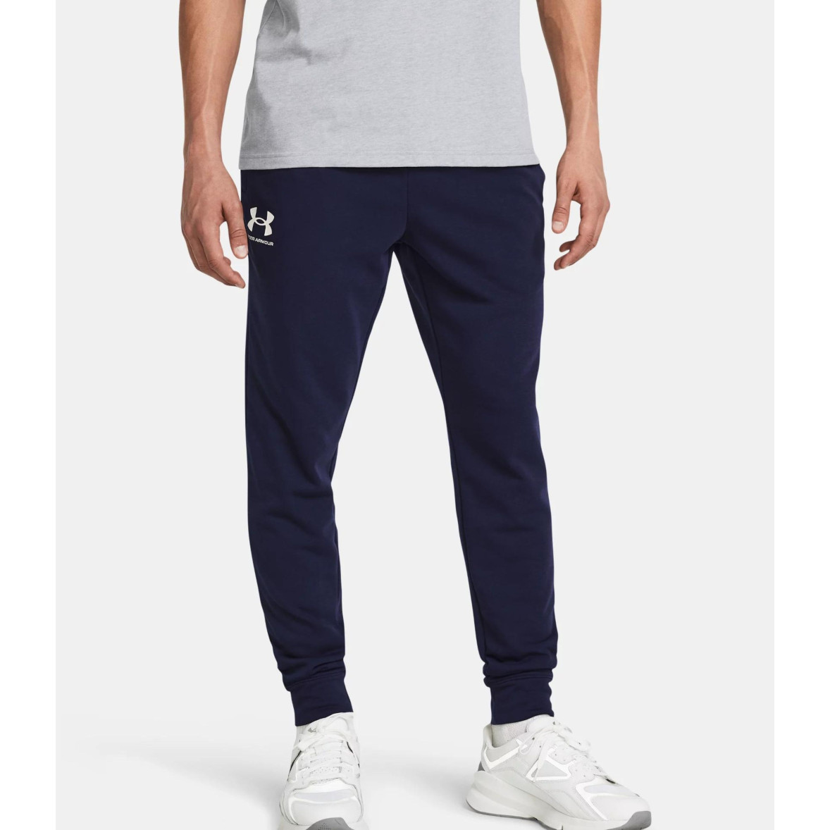 UA Rival Terry Men's Jogging Pants - Navy Blue - Under Armour