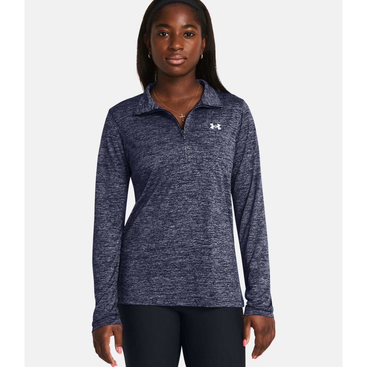Haut femme UA Tech™ Twist ½ Zip - Bleu Marine - Under Armour
