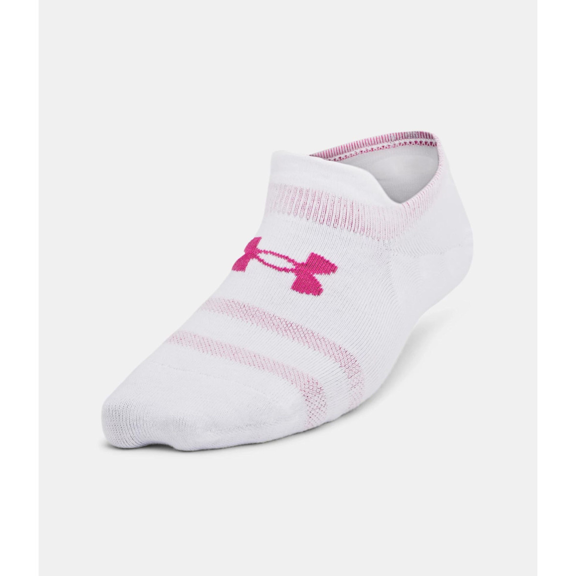 Lot de 3 paires de socquettes UA Essential Low - Blanc / Rose - Under ...