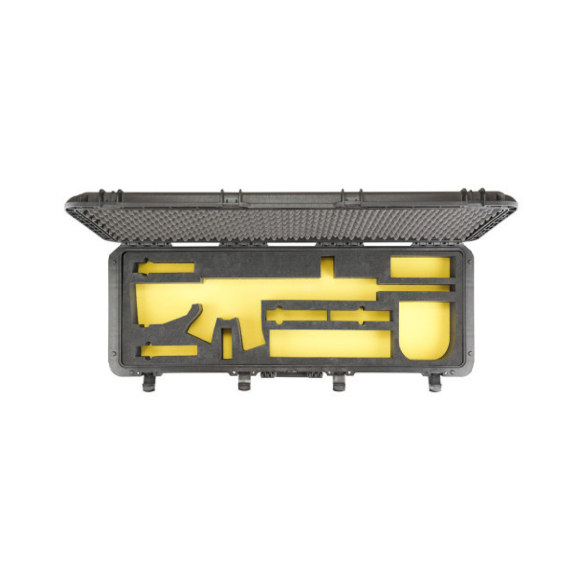 Waterproof transport case MAX1100 GUN black for M4/M16 assault rifle ...