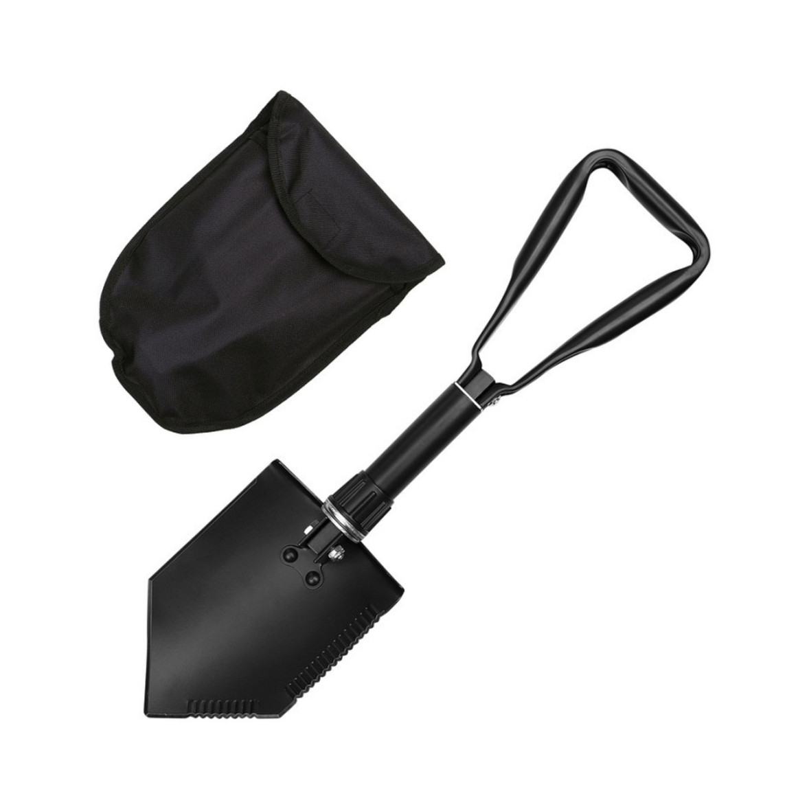 Triangular Shovel with Pouch - Black - Fosco Industries