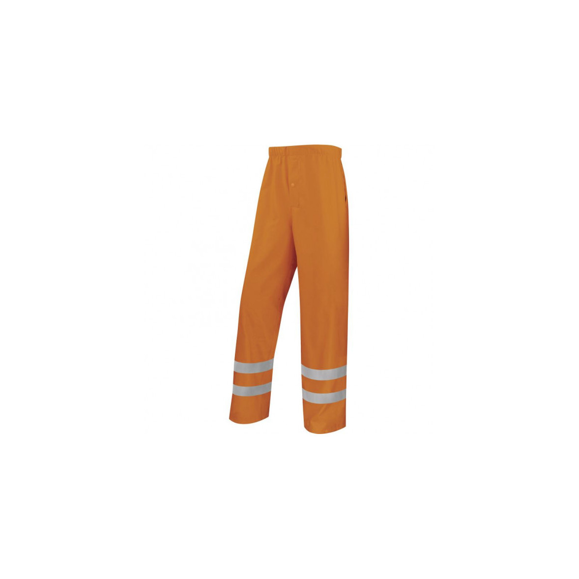 High-visibility fluorescent orange rain pants - Delta plus - Size XL ...