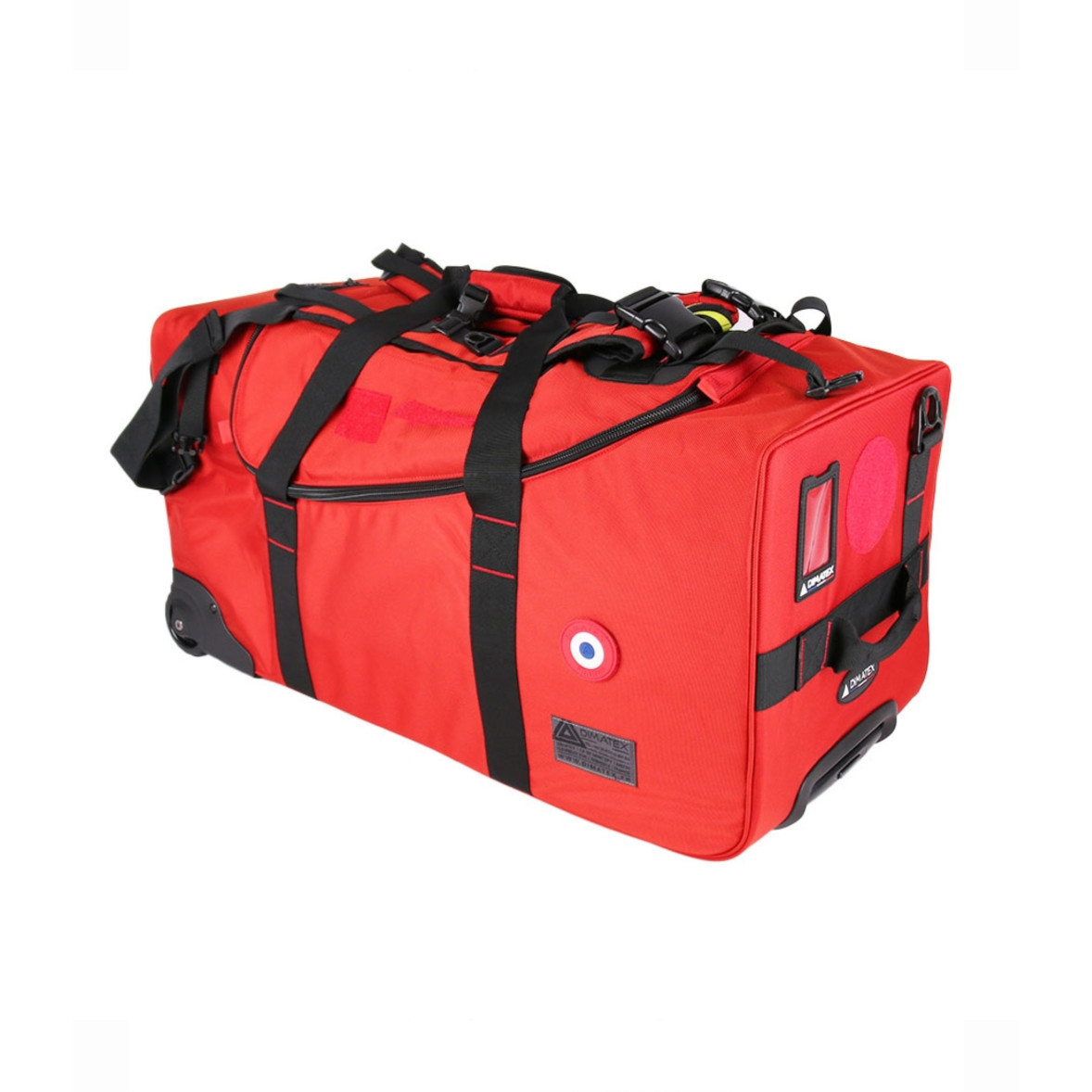 115L PATTON Red Wheeled Kit Bag - Dimatex
