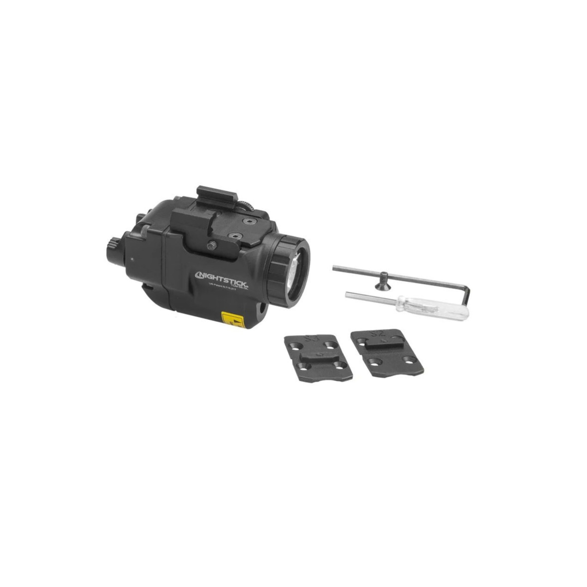 Compact pistol light for short rail + green laser 650 lumens strobe 1 ...