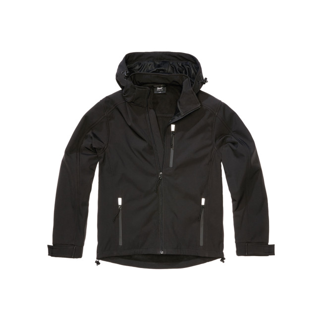 Giacca softshell Hurricane - Nero - Brandit
