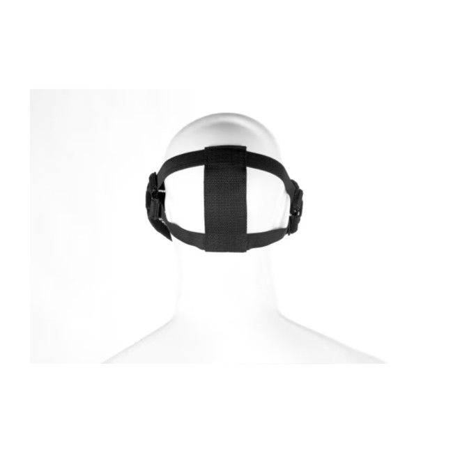 Meia-máscara em aço caveira preta - Invader Gear