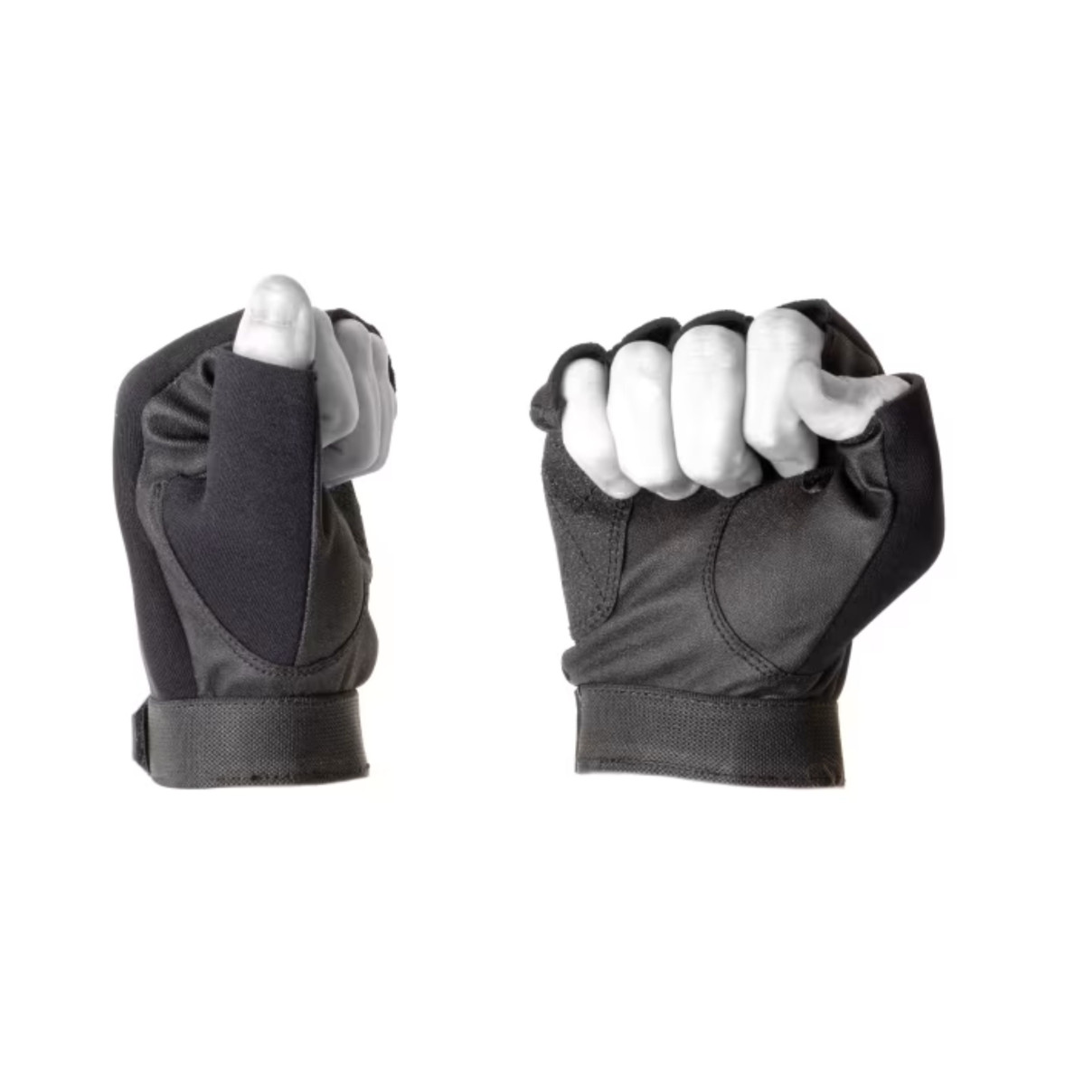 Black Half-Finger Shooting Gloves - Invader Gear