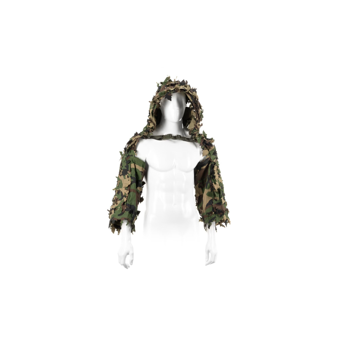 Ghillie sniper Bolero en feuille Woodland - Invader Gear