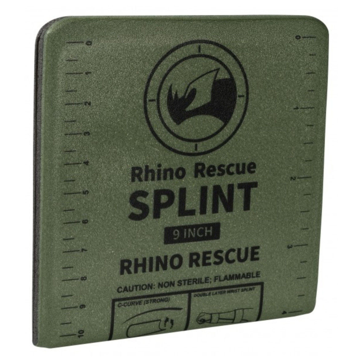 Attelle universelle Splint 9 pouces Olive - Rhino Rescue