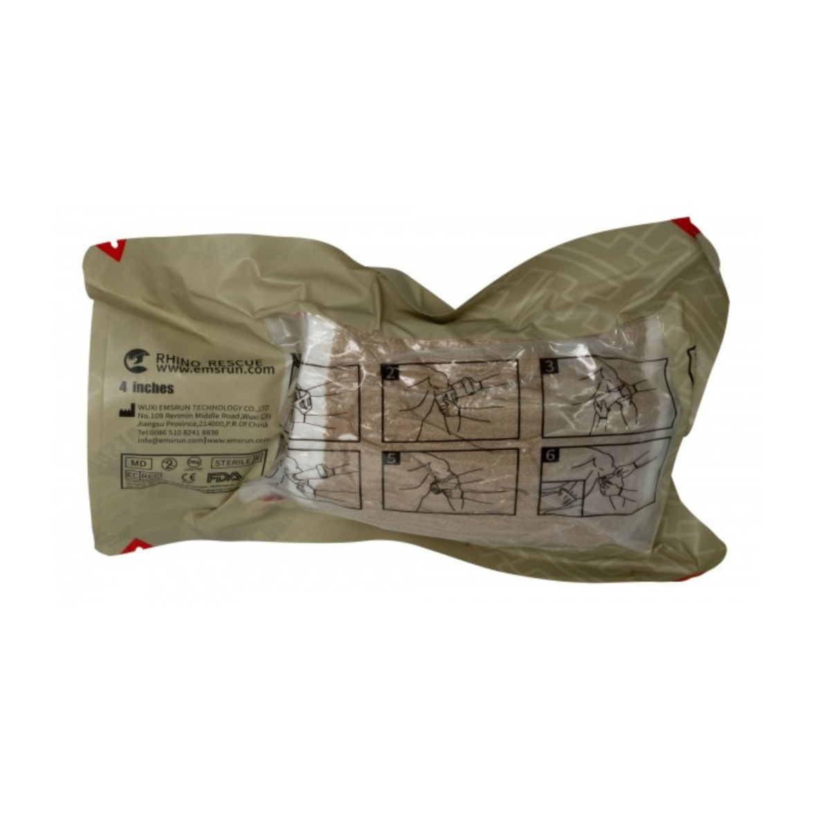 4-inch Sand Emergency Dressing - Rhino Rescue