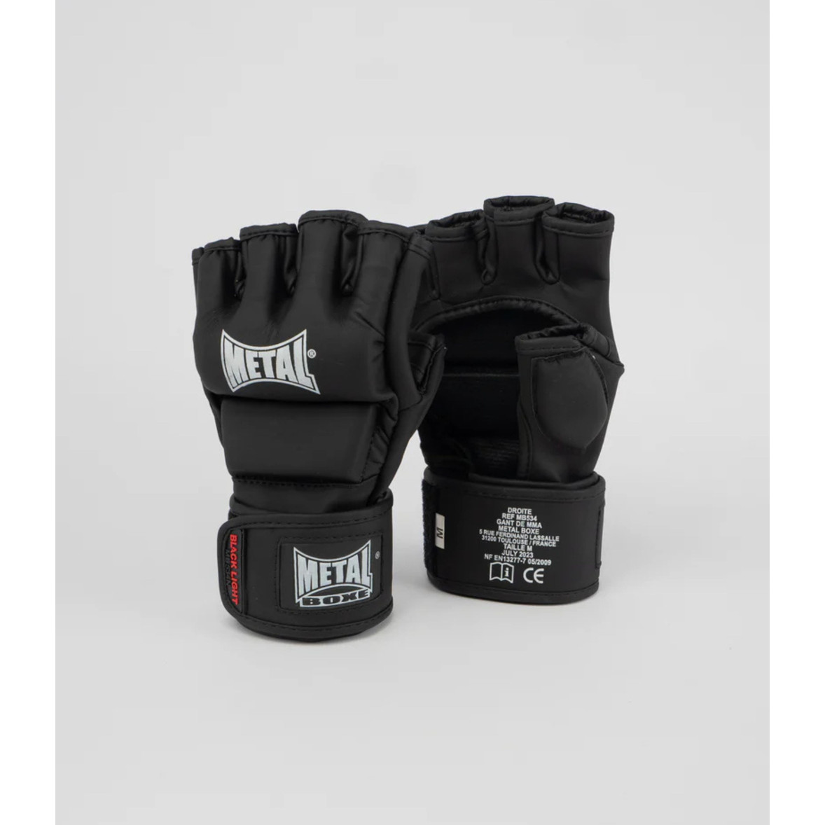 GUANTE COMBATE LIBRE BLACK LIGHT - METAL BOXE