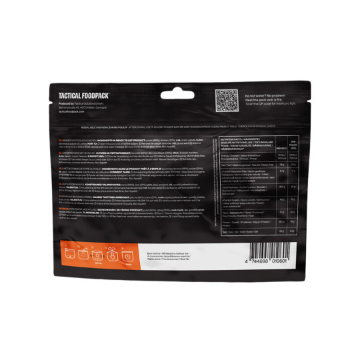 Maxi survival ration - Chicken and mashed potatoes - Tactical Foodpack