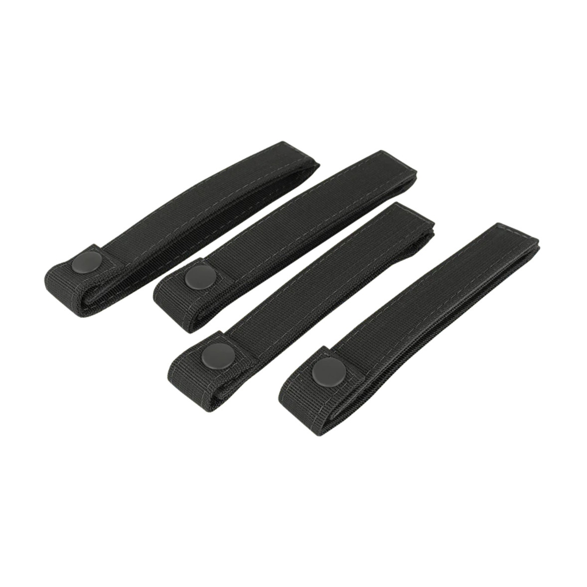 Set of 4 modular 6" MOLLE straps - Black - Condor Outdoor