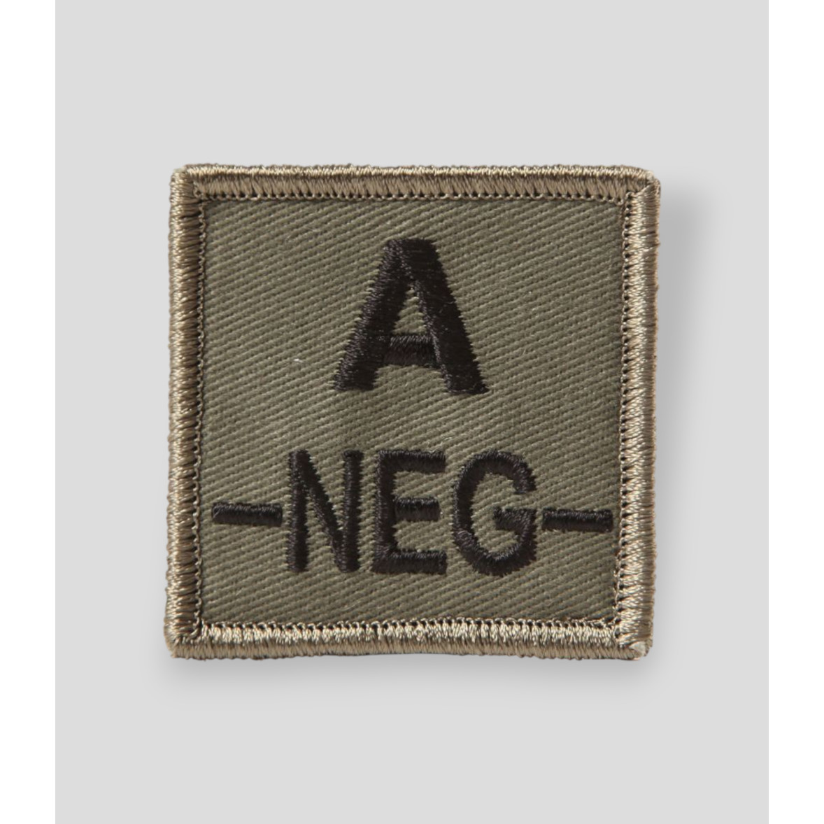 A- blood type patch in olive green fabric - Ares