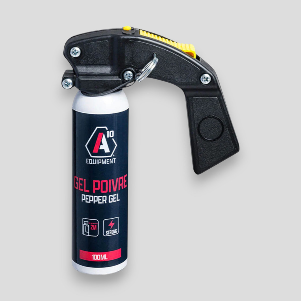 Spray anti-aggressione al peperoncino in gel 100 mL impugnatura - A10