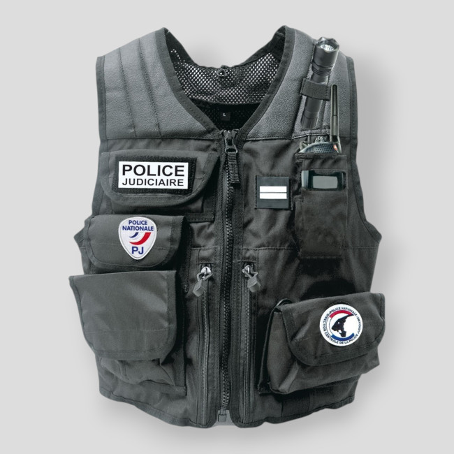 Colete de identificação para forças de segurança preto - Patrol