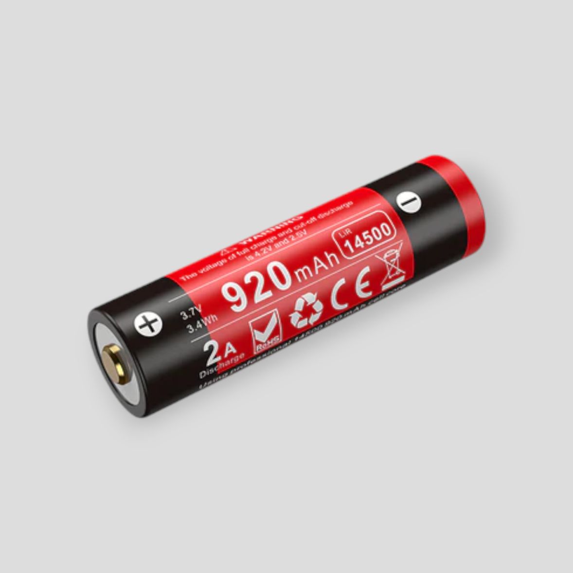 Batería recargable 14GT-92UR con puerto micro-USB (14 500 Li-on, 3,7V ...