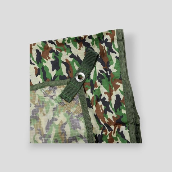 Lona 3x3m con 6 piquetas y 6 paracords ajustables - Camo CE - Uang