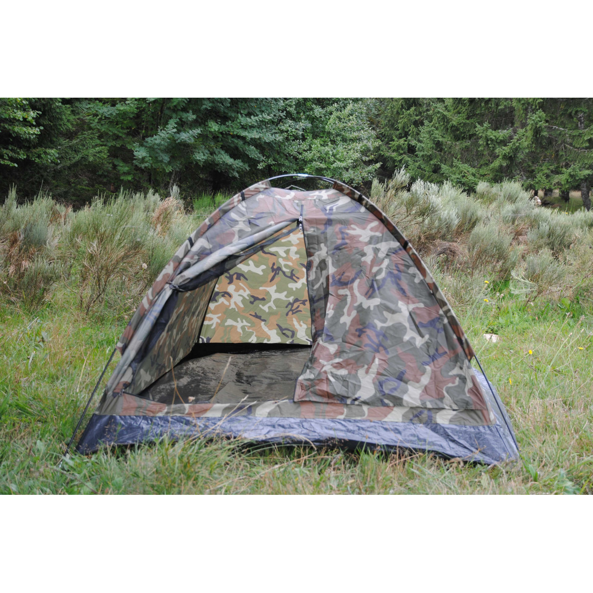 Woodland-Tarnzelt aus Polyester für 2 Personen von der Marke Miltec