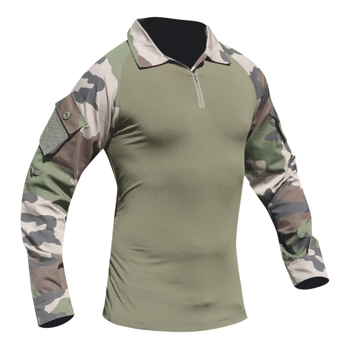 Camisa de combate Patrol tipo UBAS - camuflagem Caqui Patrol Equipement