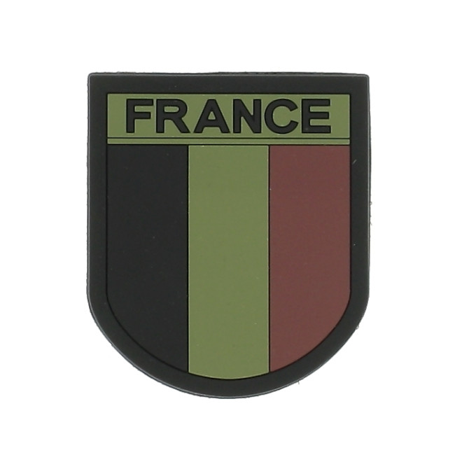 French flag military silicone patch