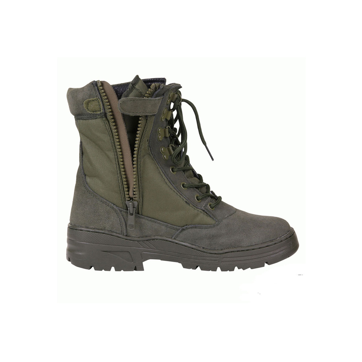 Scarponi 1 Zip Sniper Boots, verdi, del marchio Fostex