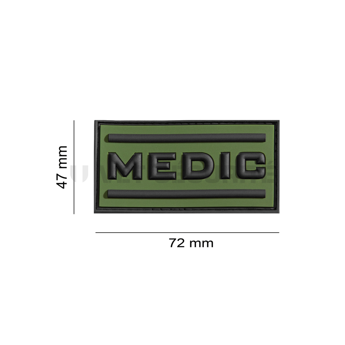 Patch medico in gomma verde - JTG
