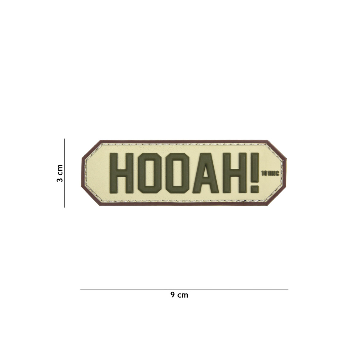 3D PVC "HOOAH" Sand Patch - 101 Inc - Vetsecurite.com