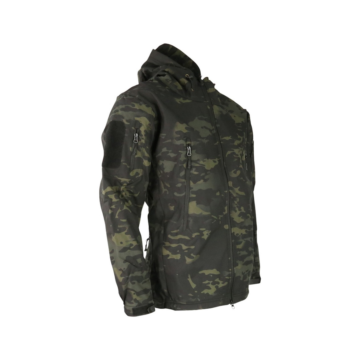 Patriot Tactical Dark Camo Softshell Jacket - Kombat Tactical
