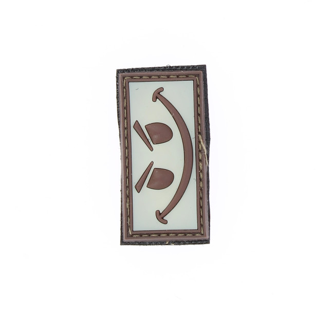 Patch 3D PVC Evil Smiley Marron - 101 Inc - Vetsecurite.com