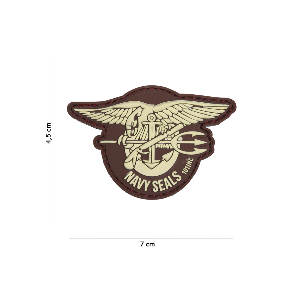 3D Navy Seals patch brown - 101 Inc - Vetsecurite.com
