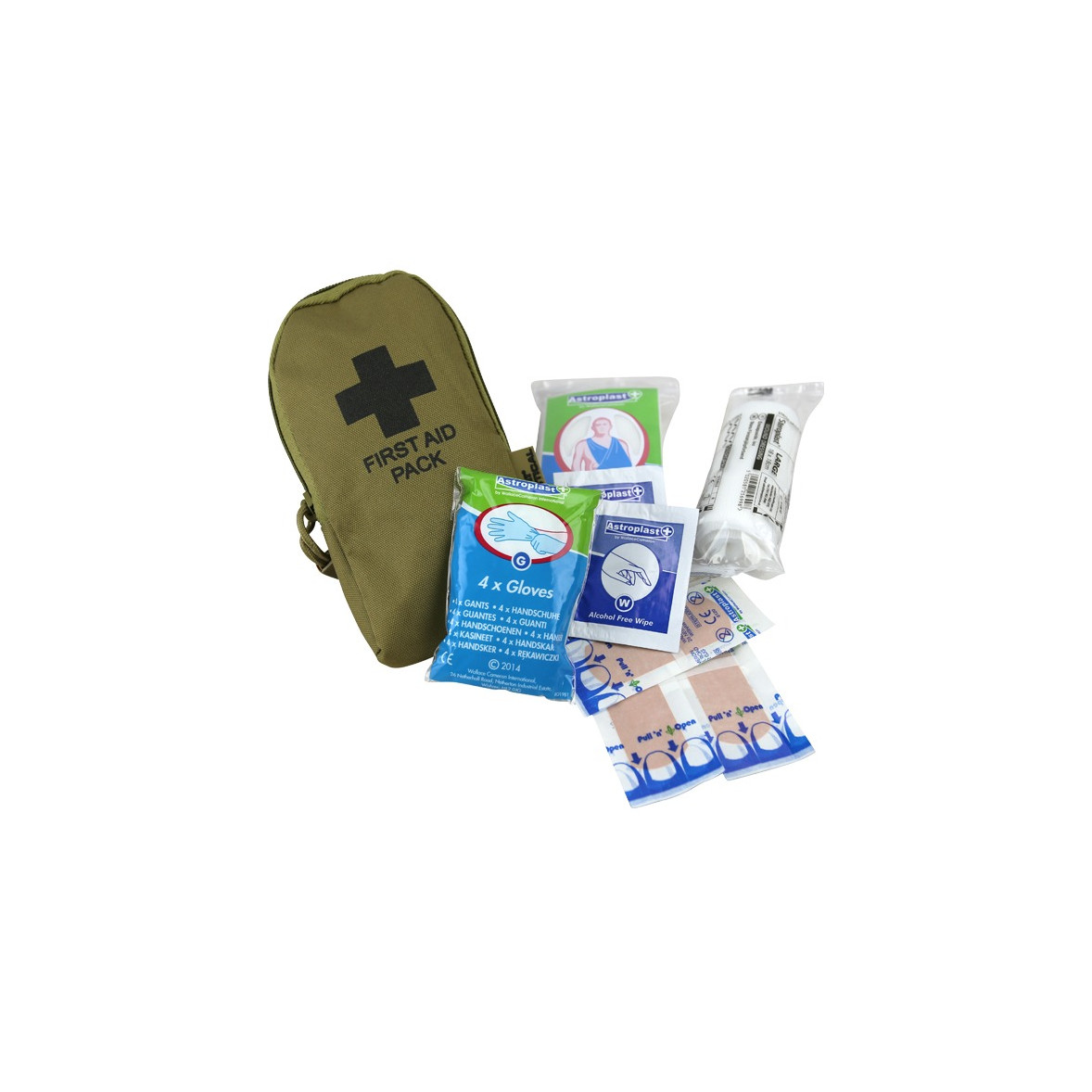 First Aid Kit 20 x 10 x 2.5 - Coyote - Kombat Tactical