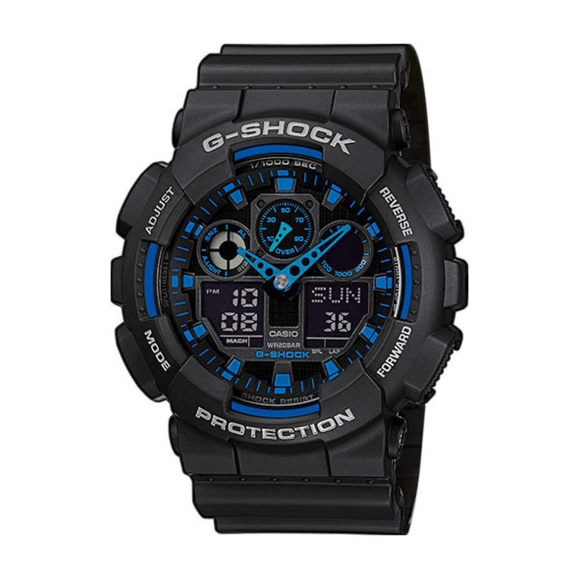 G-Shock Classic GA-100 Watch black/blue - Casio